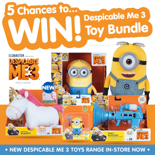 WINNER ANNOUNCEMENT - FIVE Despicable Me 3 Toy Bundles! | B&M