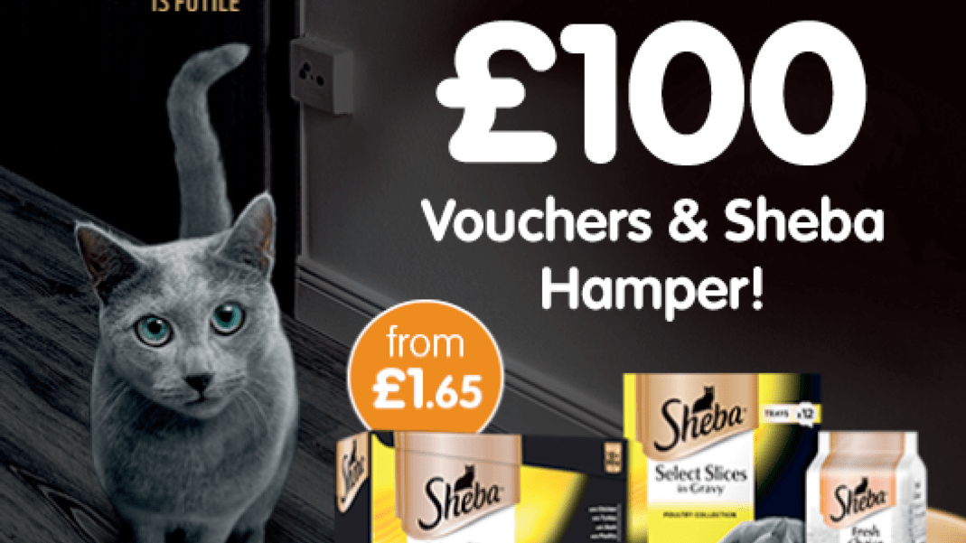 WINNER ANNOUNCEMENT - WIN £100 worth of B&M vouchers PLUS a Sheba Cat ...
