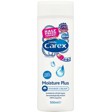 B&M Carex Moisture Plus Shower Cream 500ml - 225571 | B&M