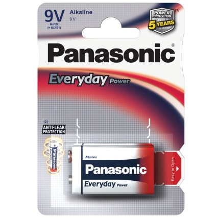 B&M Panasonic Alkaline 9 Volt Battery - 291747 | B&M