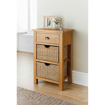 Offer BMStores Wiltshire Oak Small Console Table BMStores