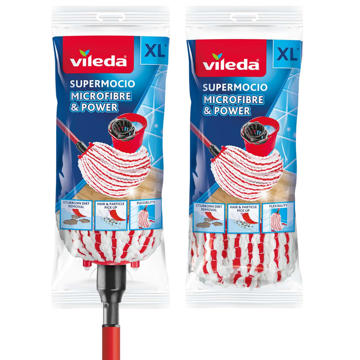 Vileda Supermocio Microfibre & Power Mop + Refill | Cleaning - B&M
