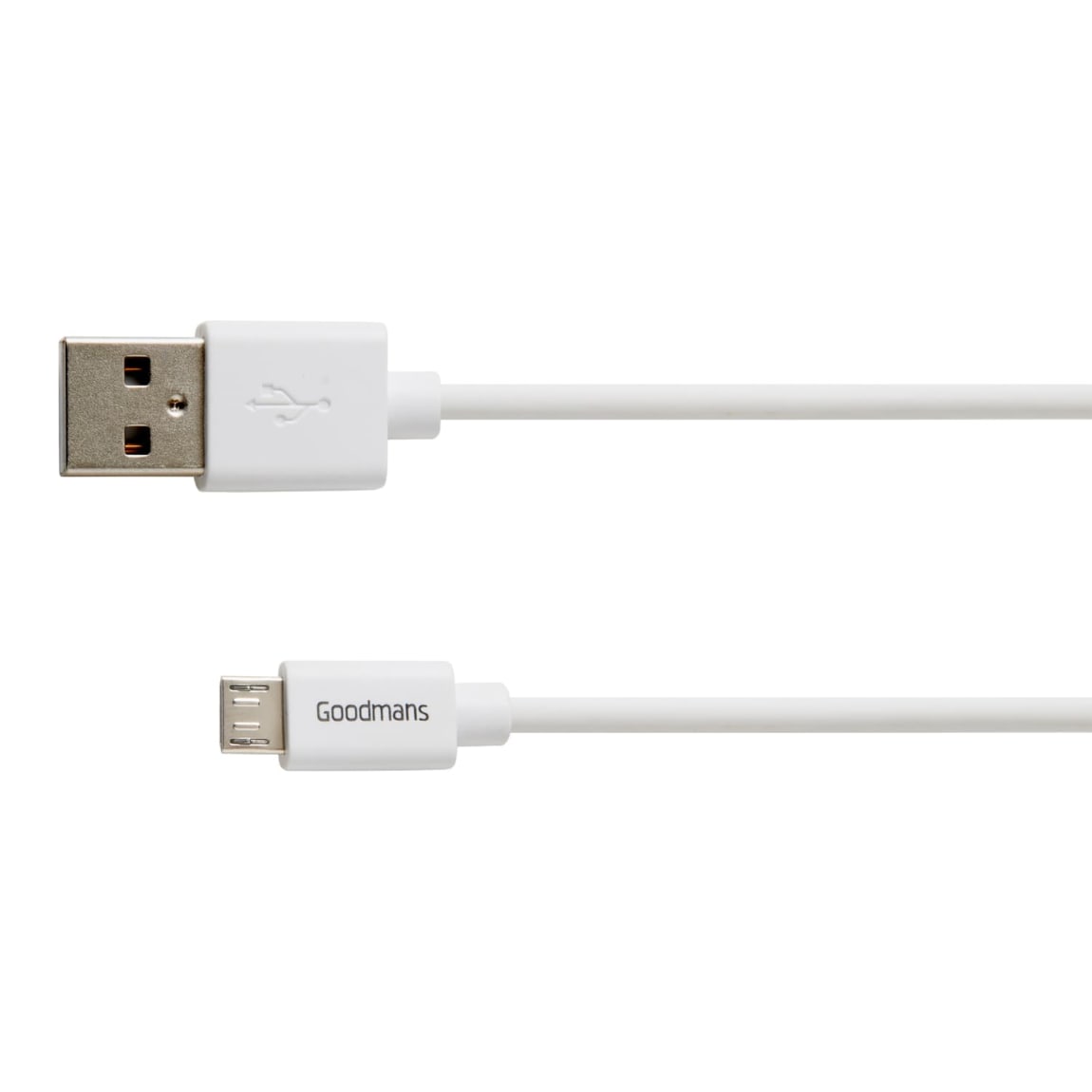 Goodmans Micro USB Charge/Sync Cable 2m - White | Phone Chargers