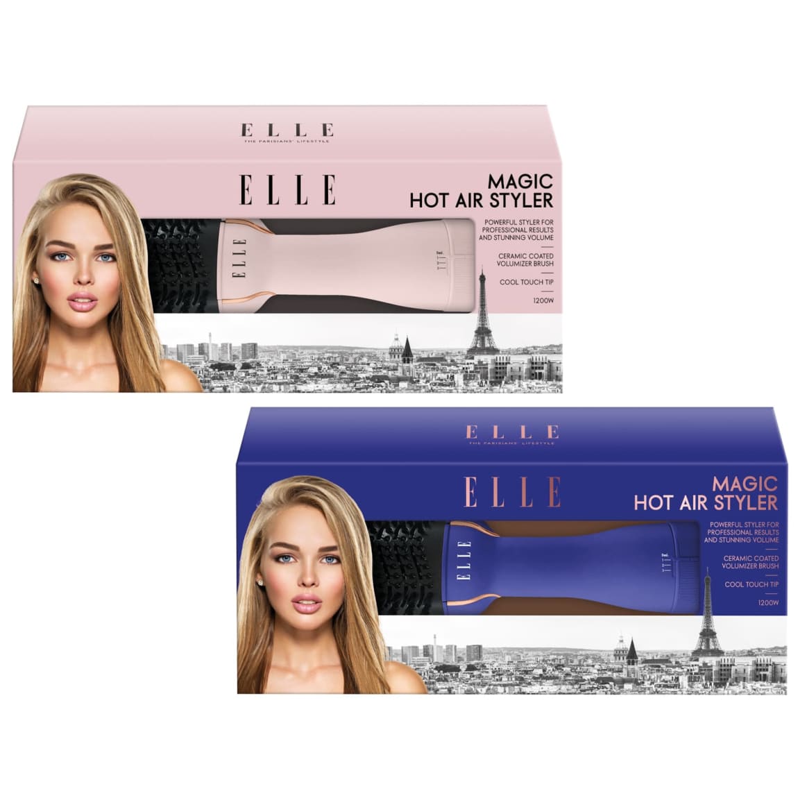 Elle Magic Hot Air Styler - Pink | Hair Styling Tools for Women - B&M