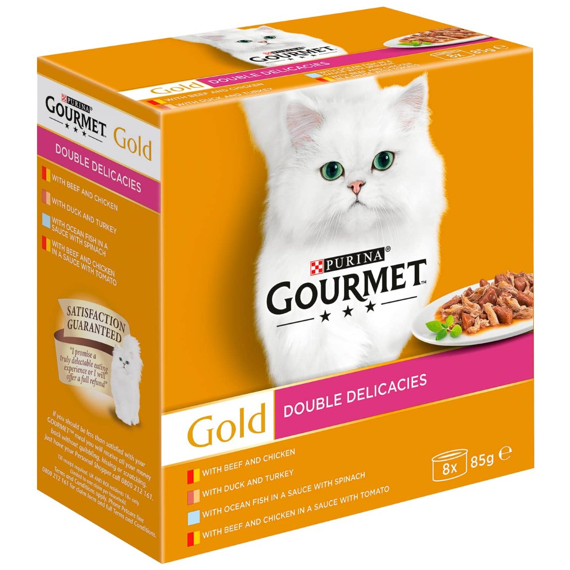 Gourmet Gold Double Delicacies 8 x 85g | Cat Food - B&M