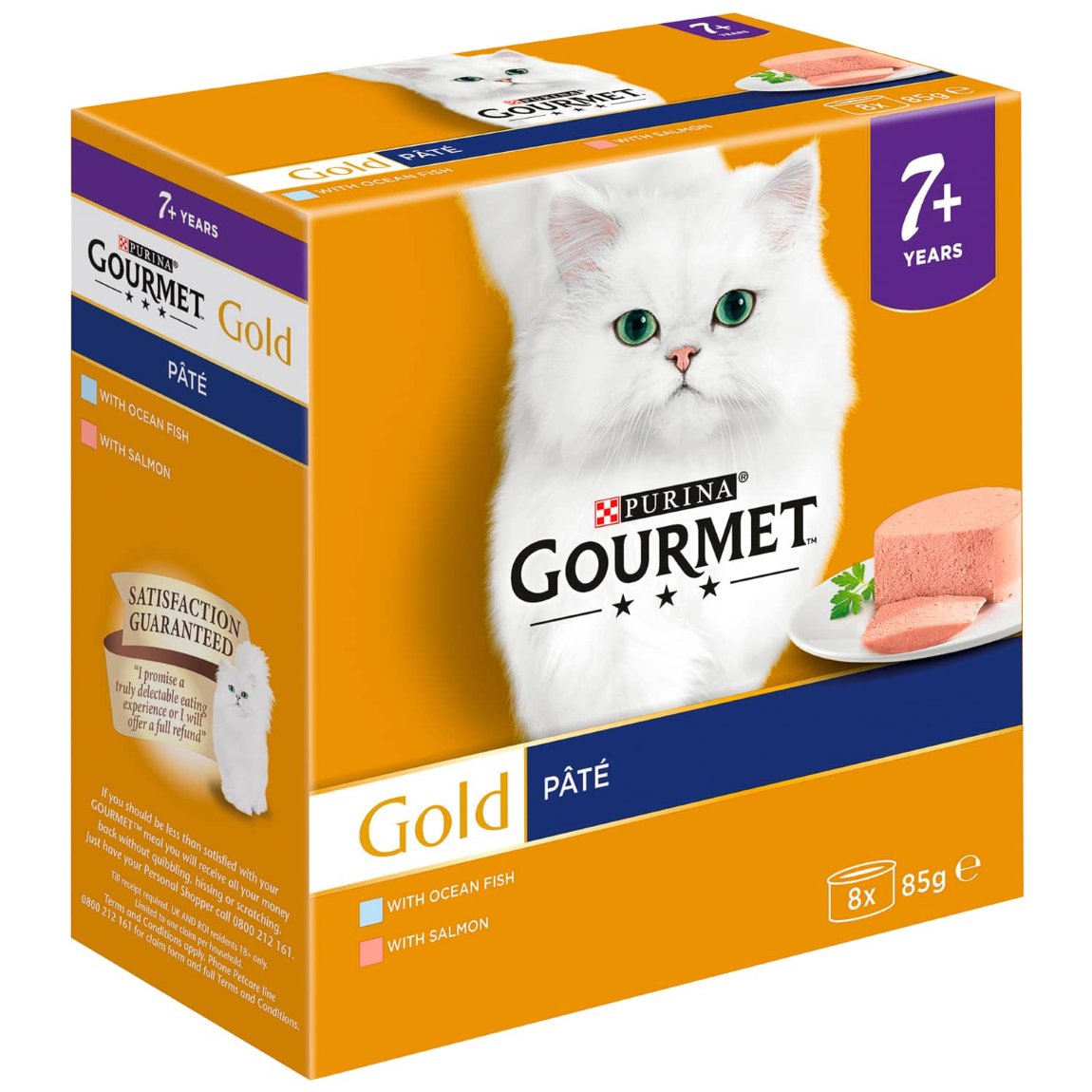 Gourmet Gold Pate Ocean Fish 8 x 85g | Cat Food - B&M