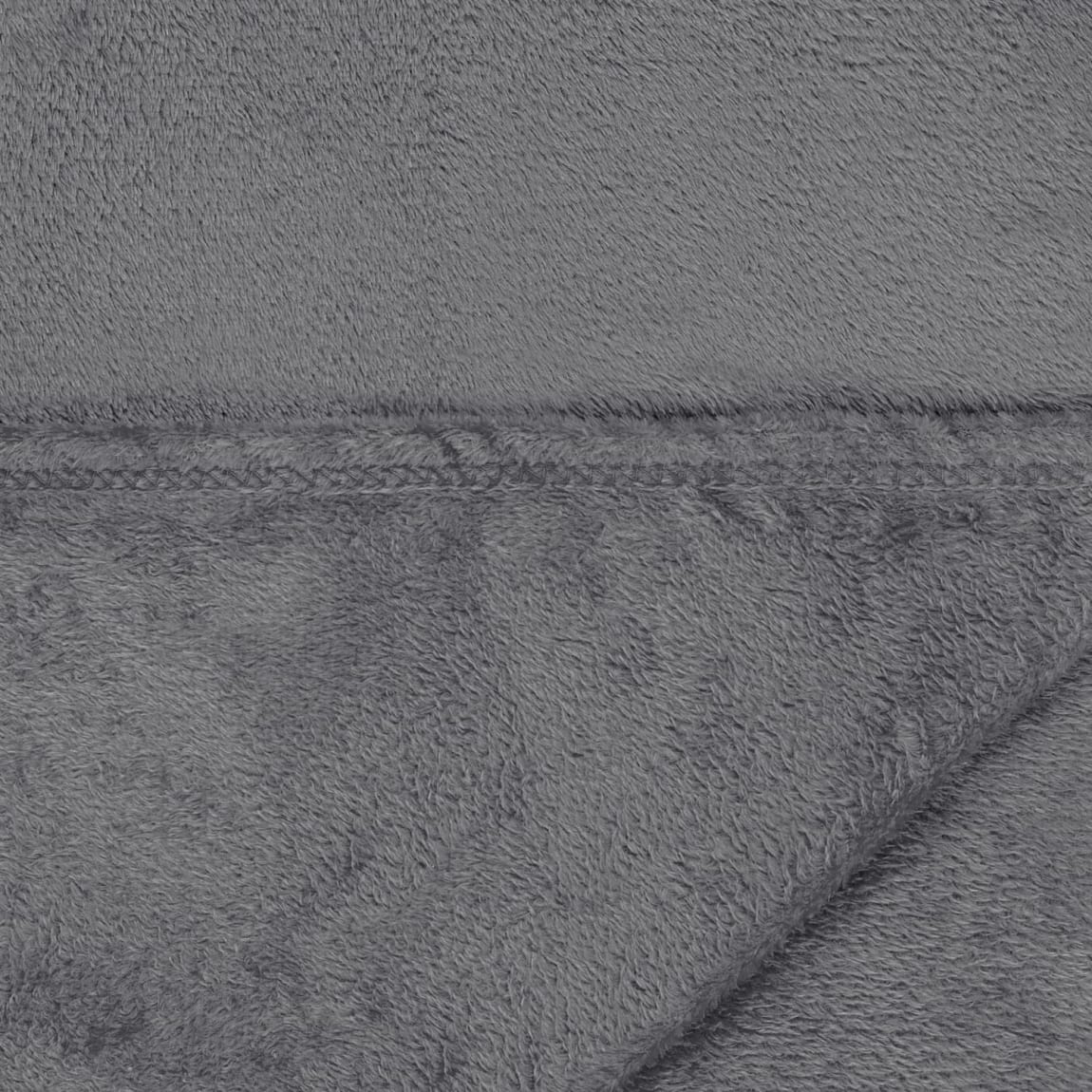 Simply Everyday Super Soft Throw - Grey | Throws - B&M Stores