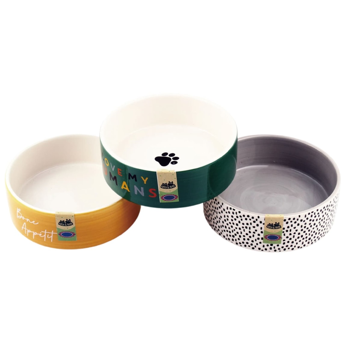 Ceramic Medium Bowl - Assorted | Pet Bowls | B&M Stores