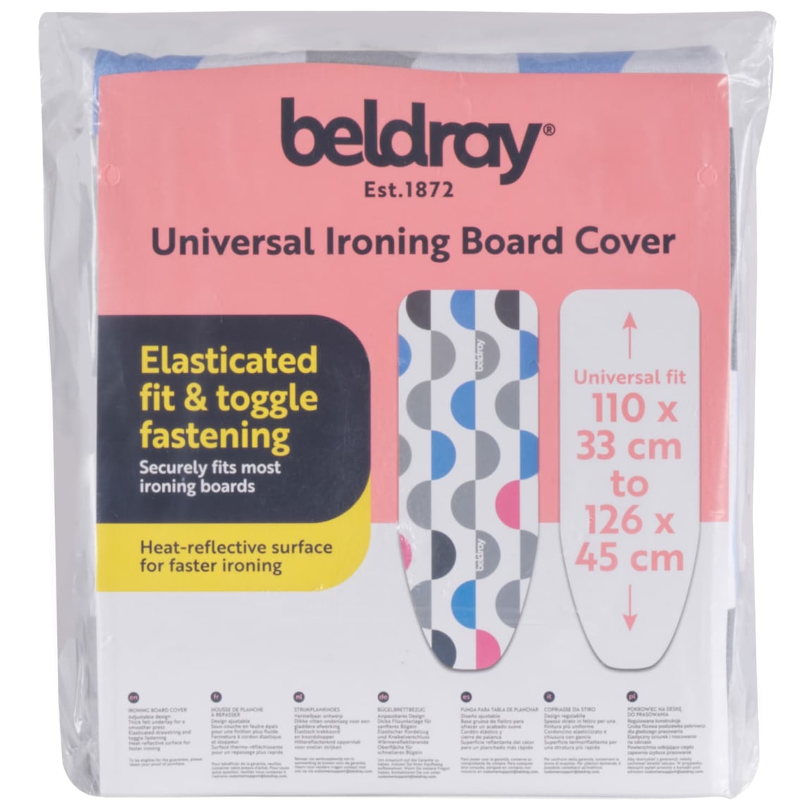 Beldray Universal Ironing Board Cover | Ironing Board Covers | B&M