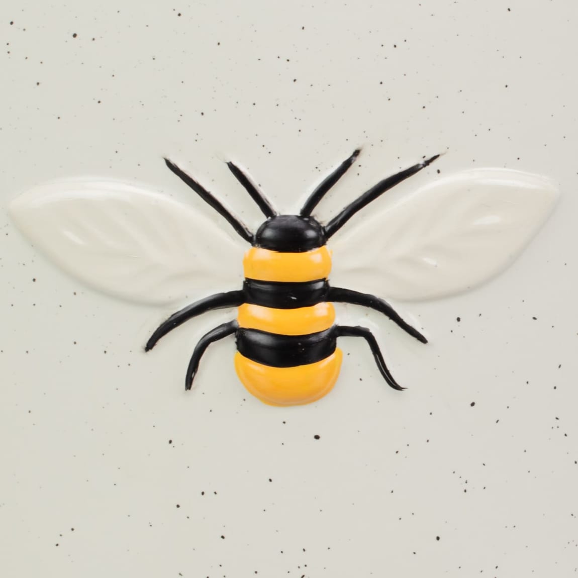 Large Speckle Planter - Bee | Decorative Planter | B&M