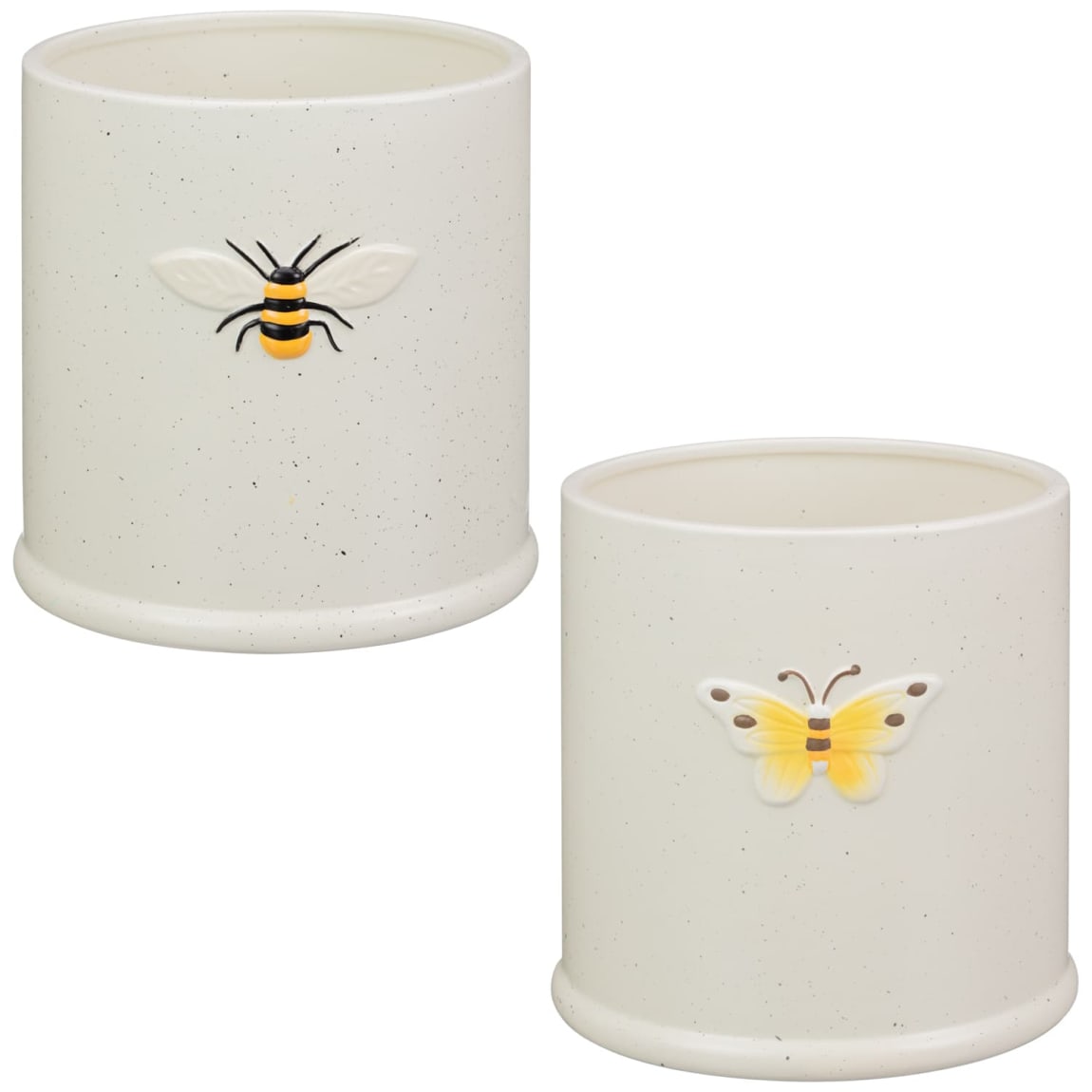 Large Speckle Planter - Bee | Decorative Planter | B&M