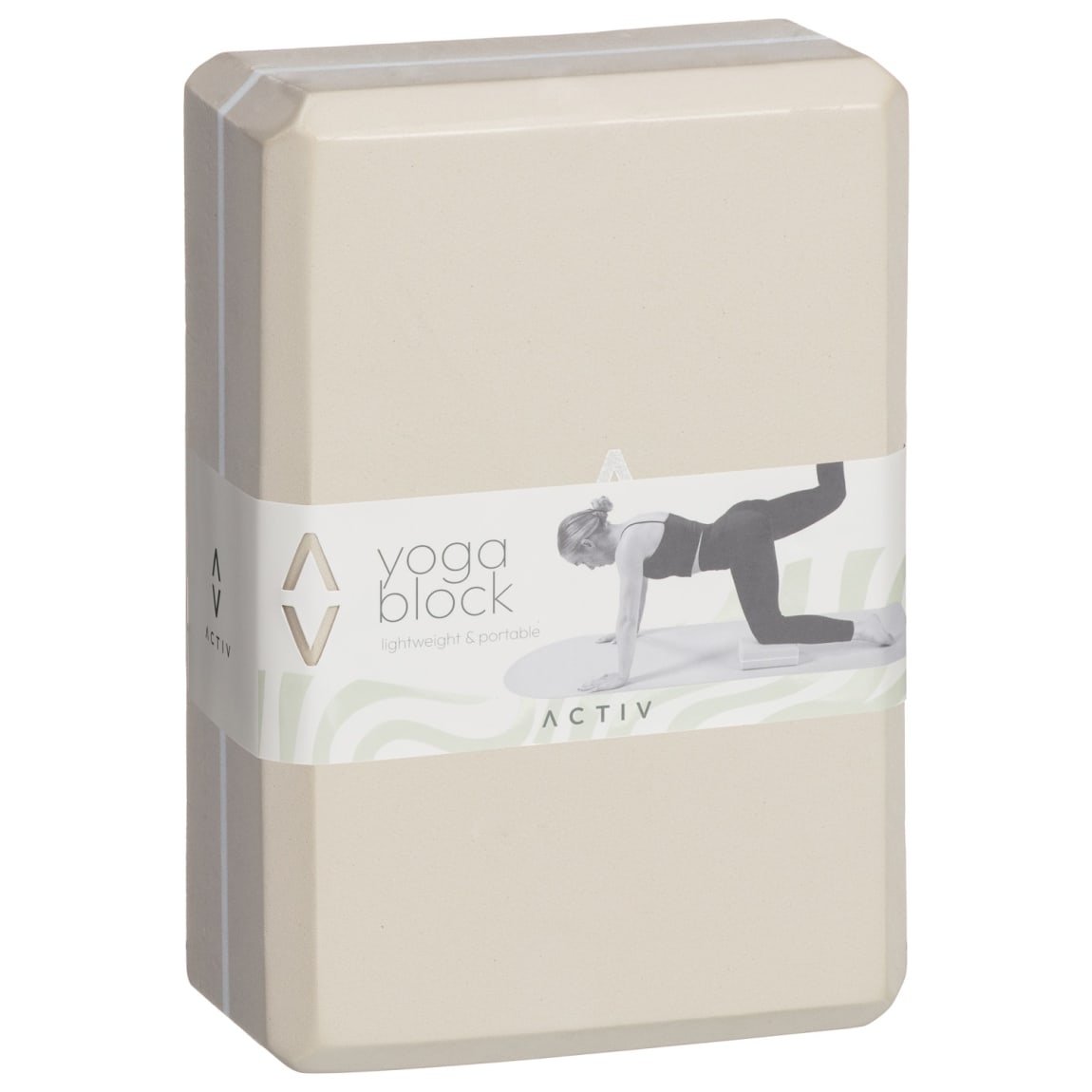 ACTIV Yoga Block - Natural | Fitness Accessories | B&M
