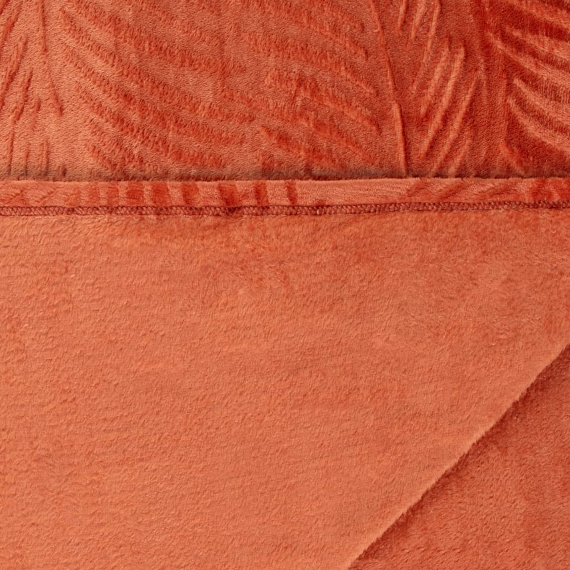 Carved Super Soft Throw - Rust | Throws | B&M