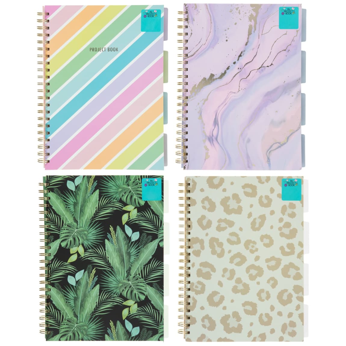 A4 Project Book - Leopard | Fashion Stationery | B&M