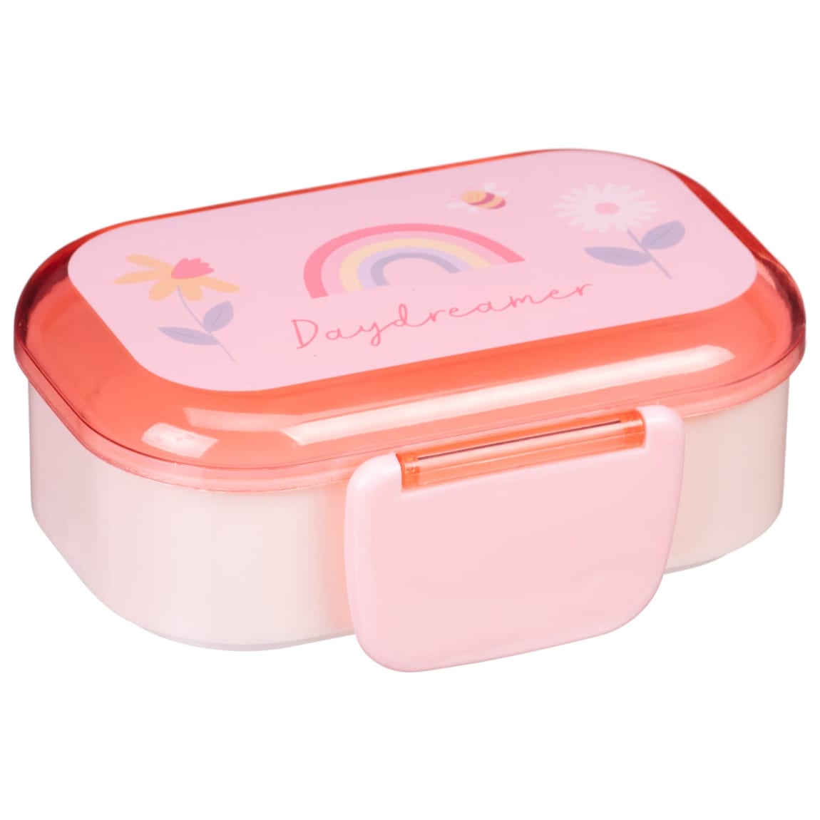 Small 2 Compartment Snack Box - Rainbow | Lunch Boxes | B&M