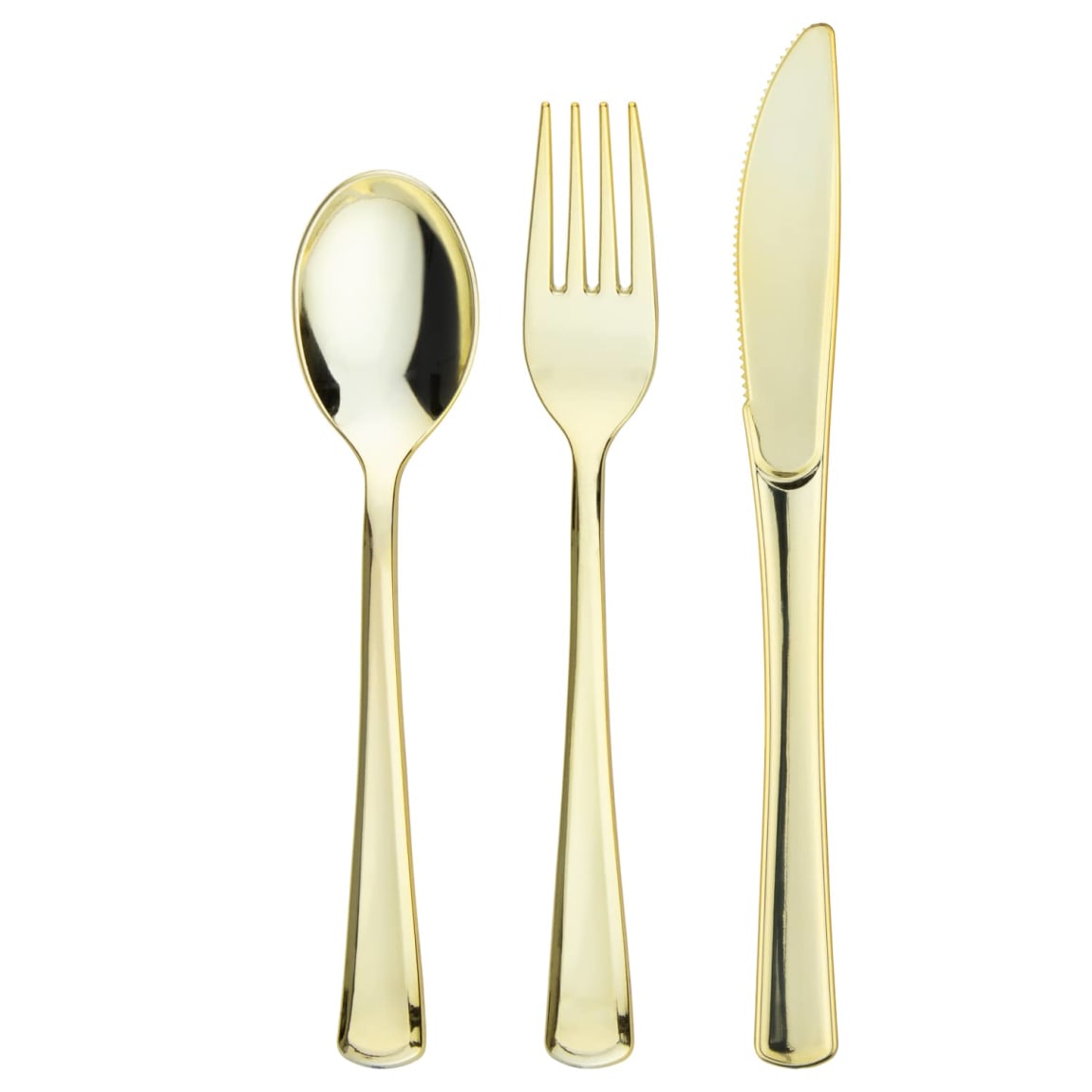 Celebrate Metallic Cutlery Set 30pk - Gold | Cutlery | B&M