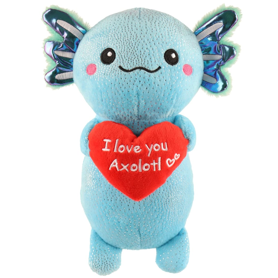 Plush Axolotl Valentine's Day Pet Toy - Blue | Valentine's Day | B&M