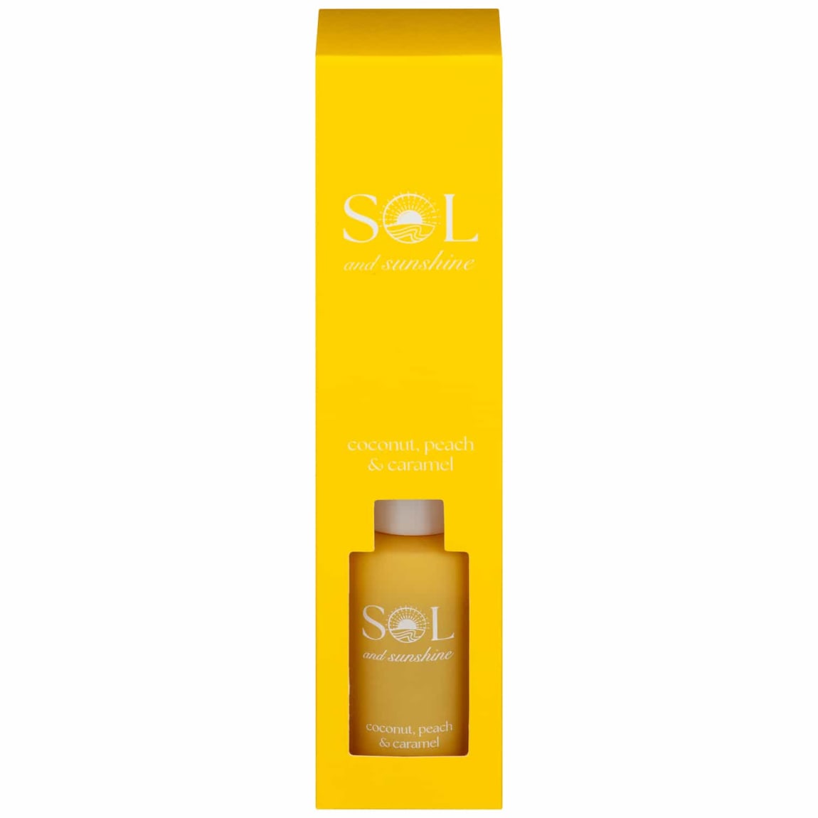 Sol Reed Diffuser 80ml - Coconut, Peach & Caramel | Candles | B&M