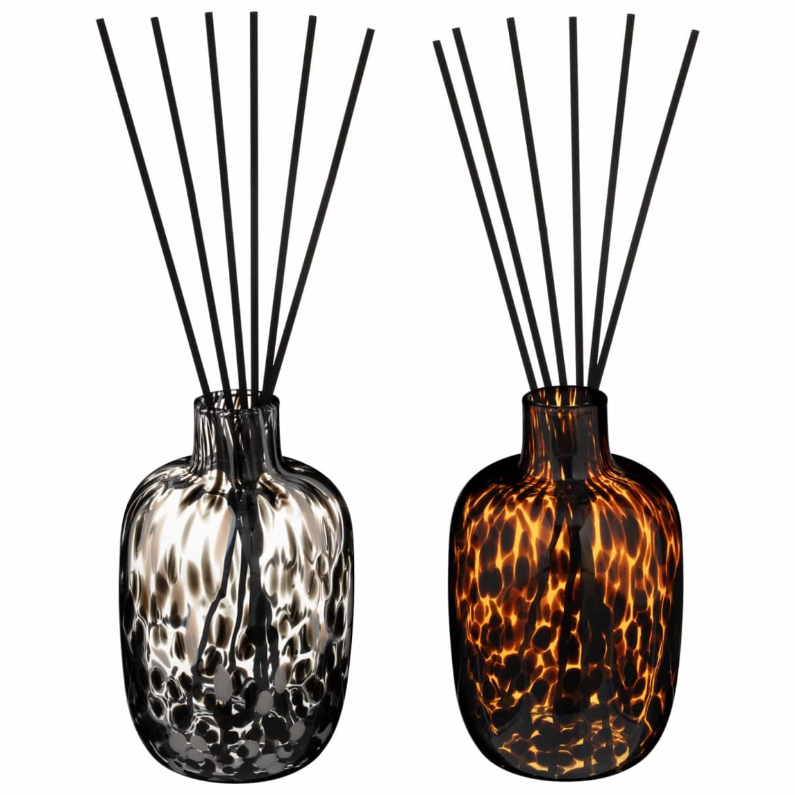 Blown Glass Reed Diffuser 100ml - Amber | Diffuser | B&M