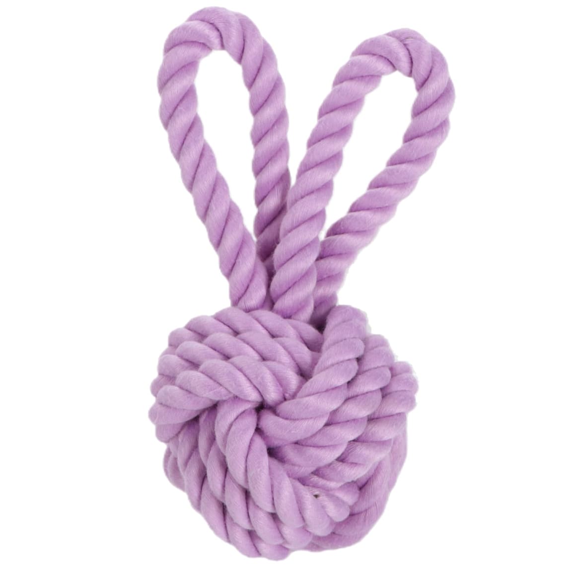 Bunny Ears Rope Ball Dog Toy - Purple | Pet Accessories | B&M Stores