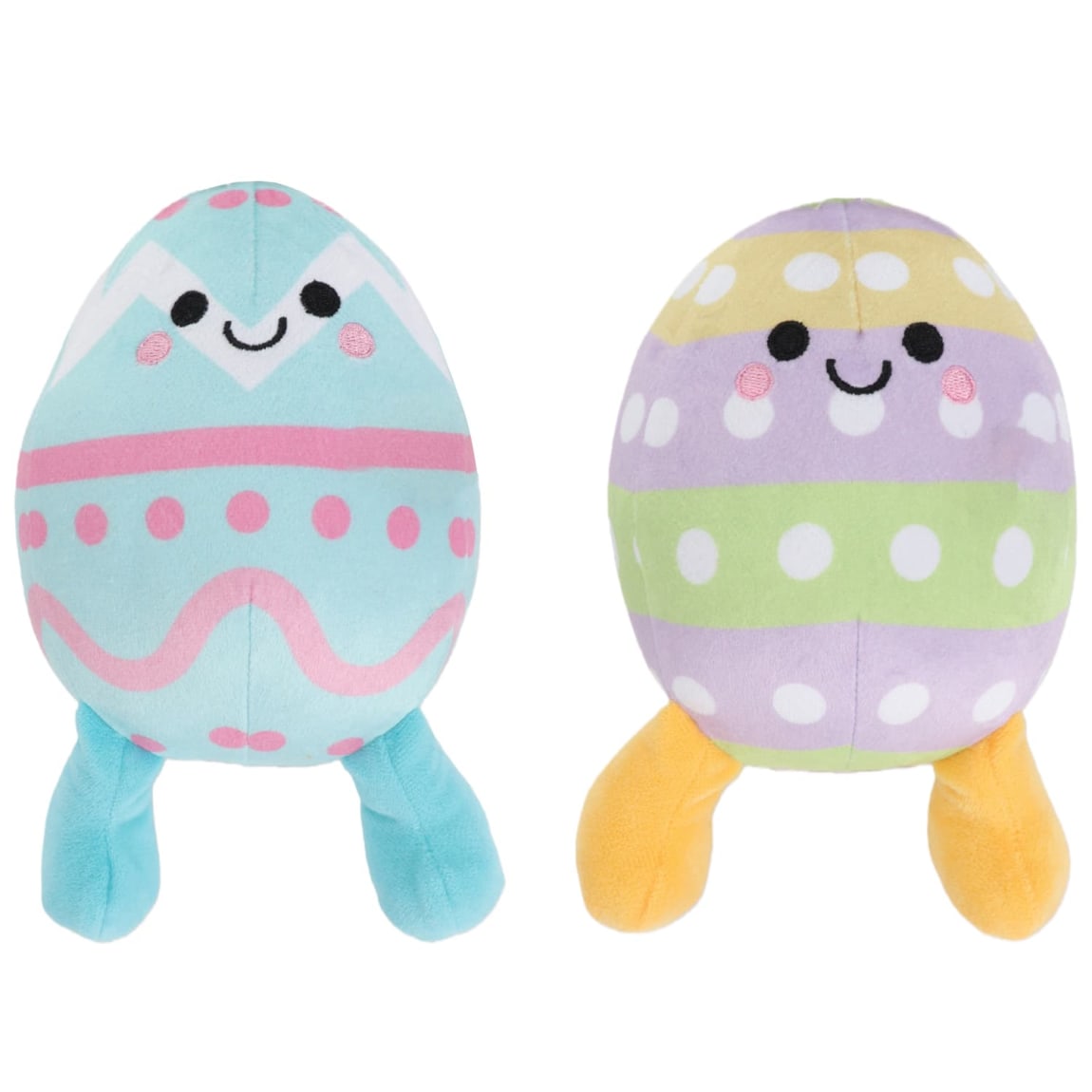 Easter Egg Plush Dog Toy - Blue & Pink | Pet Accessories | B&M
