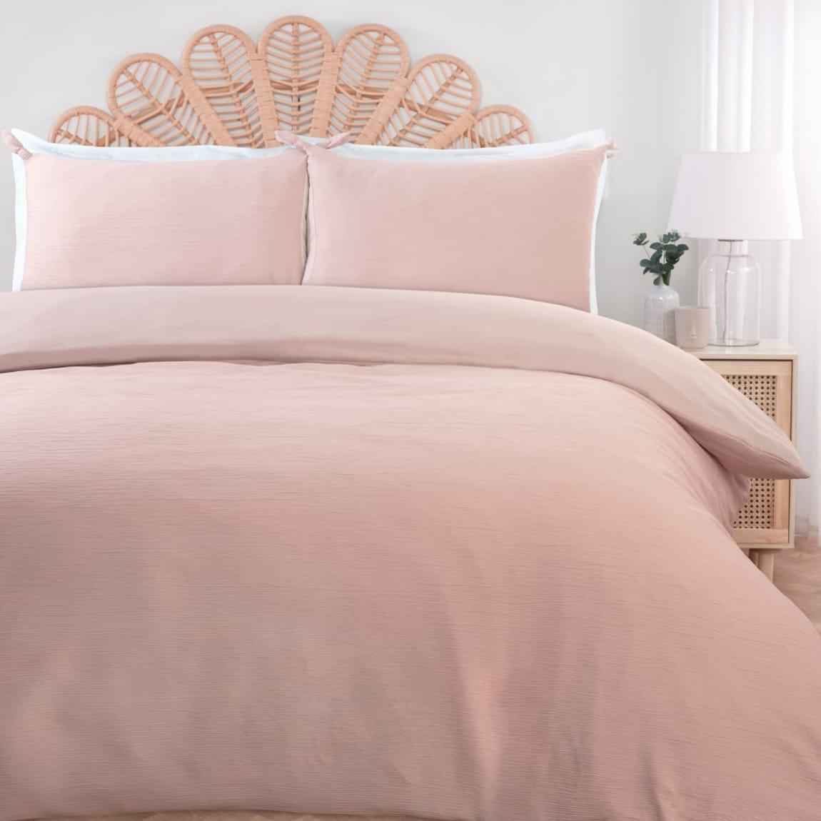 Garden Life Athena Blush Duvet Set - Double | Duvet Sets | B&M