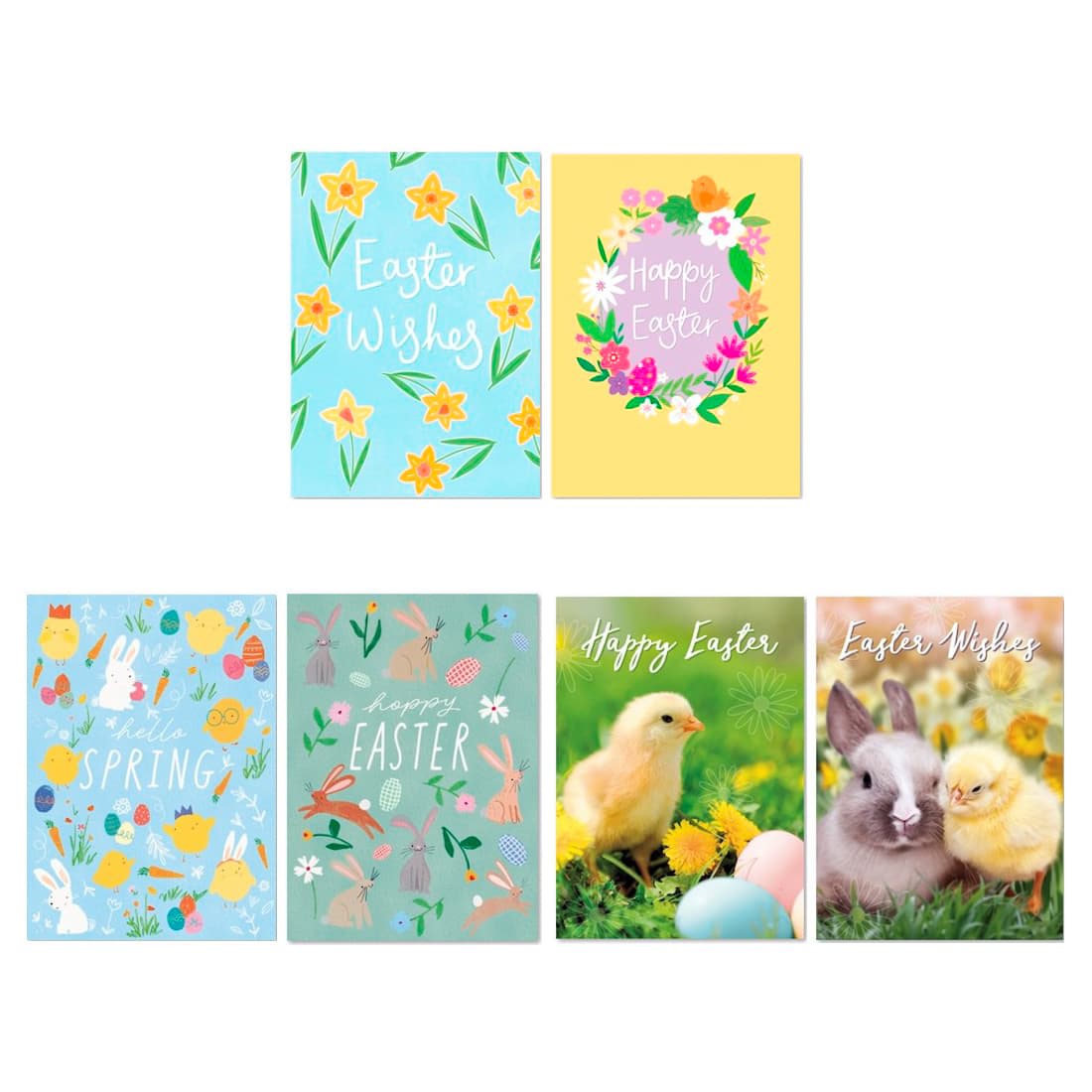 Easter Cards 2pk - Floral | Greetings Cards - B&M Stores