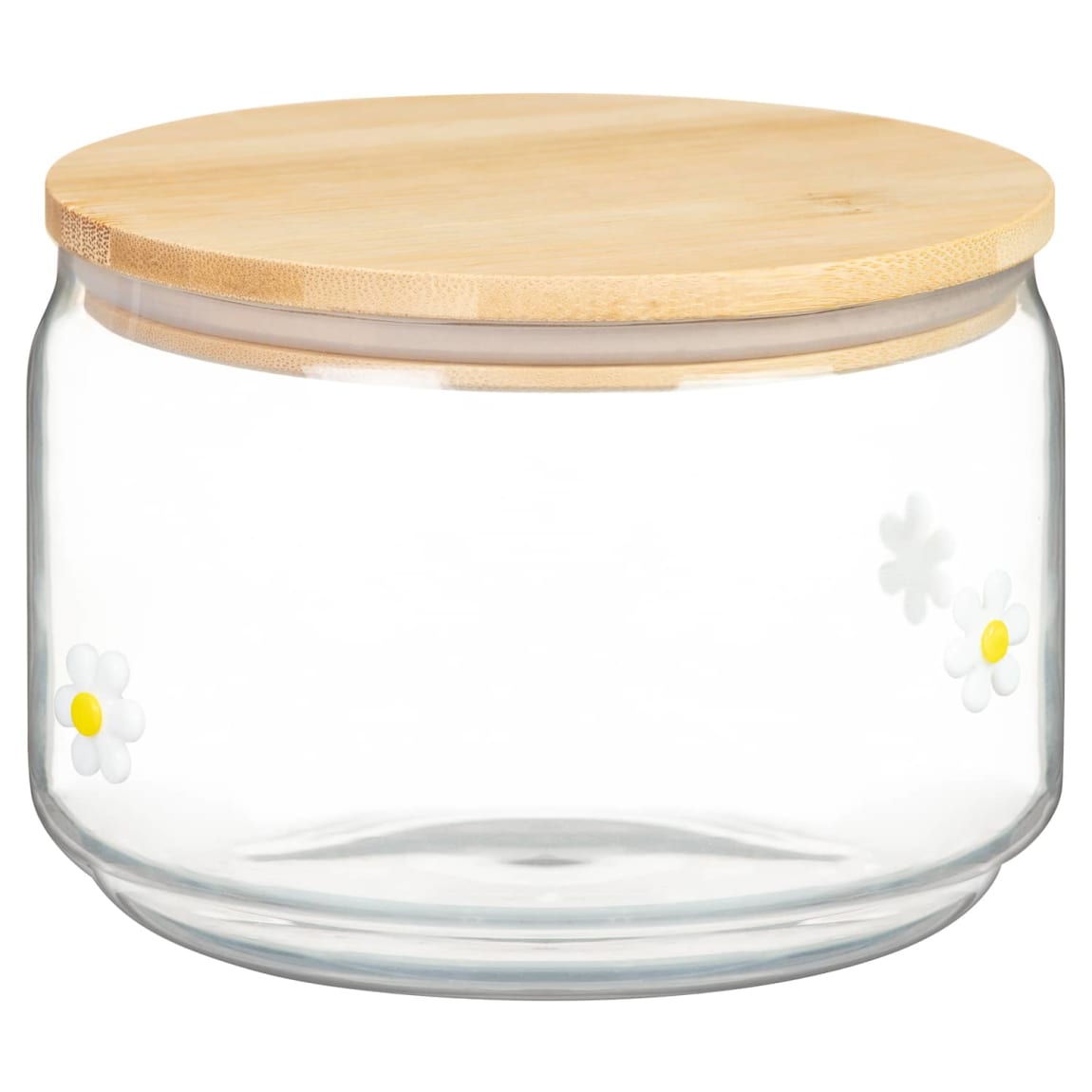 Daisy Glass Storage Jar with Lid | Kitchen Storage | B&M