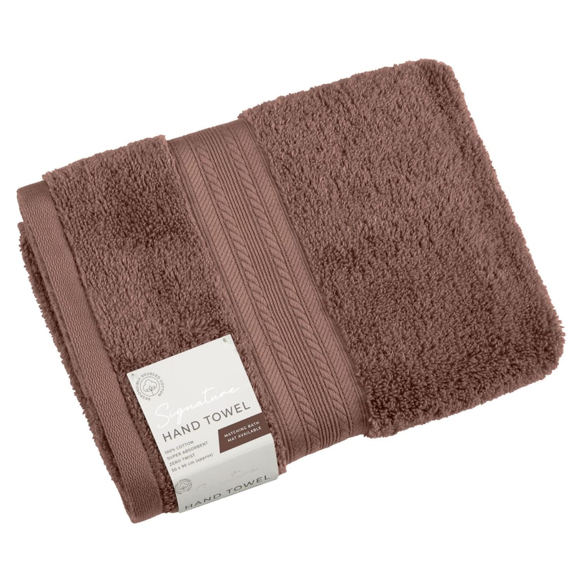 Signature Hand Towel - Chocolate | Towels | B&M