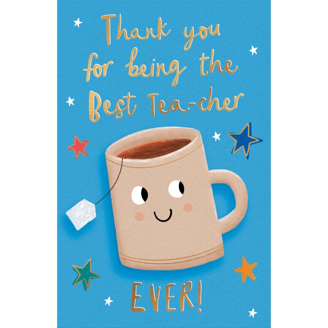 Thank You Teacher Card - Best Teacher Ever | Stationery | B&M
