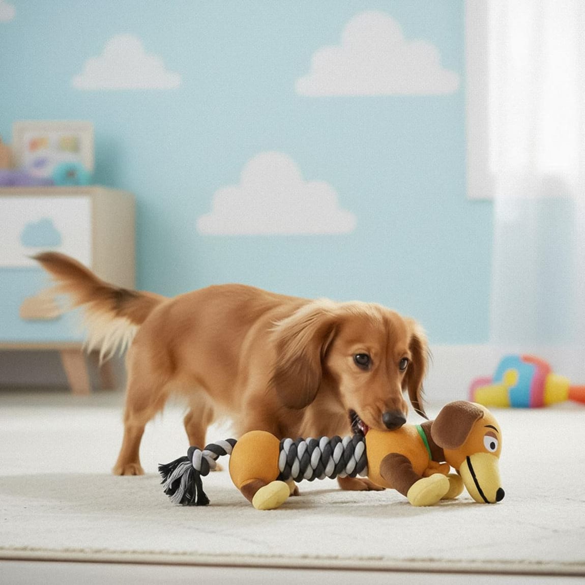 Toy Story Slinky Dog Rope Toy | Dog Toys | B&M