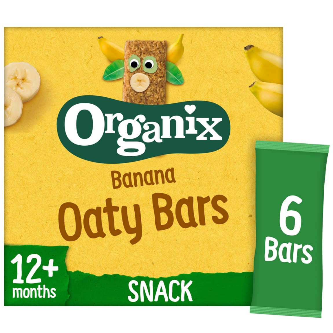 Organix Banana Oaty Bars 6 x 23g | Baby Essentials | B&M