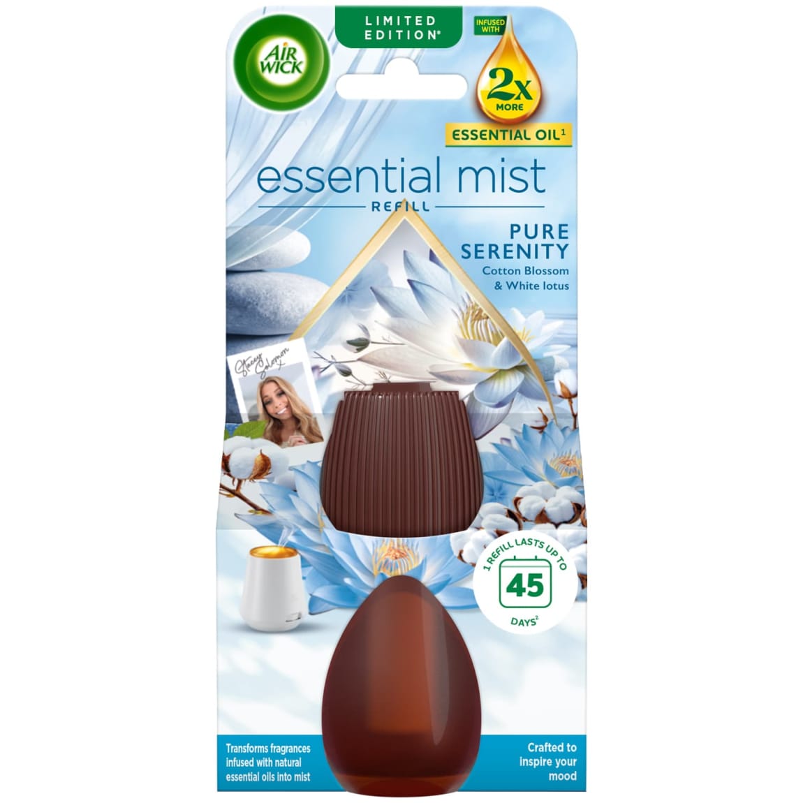 Air Wick x Stacey Solomon Essential Mist Refill - Pure Serenity | Air ...