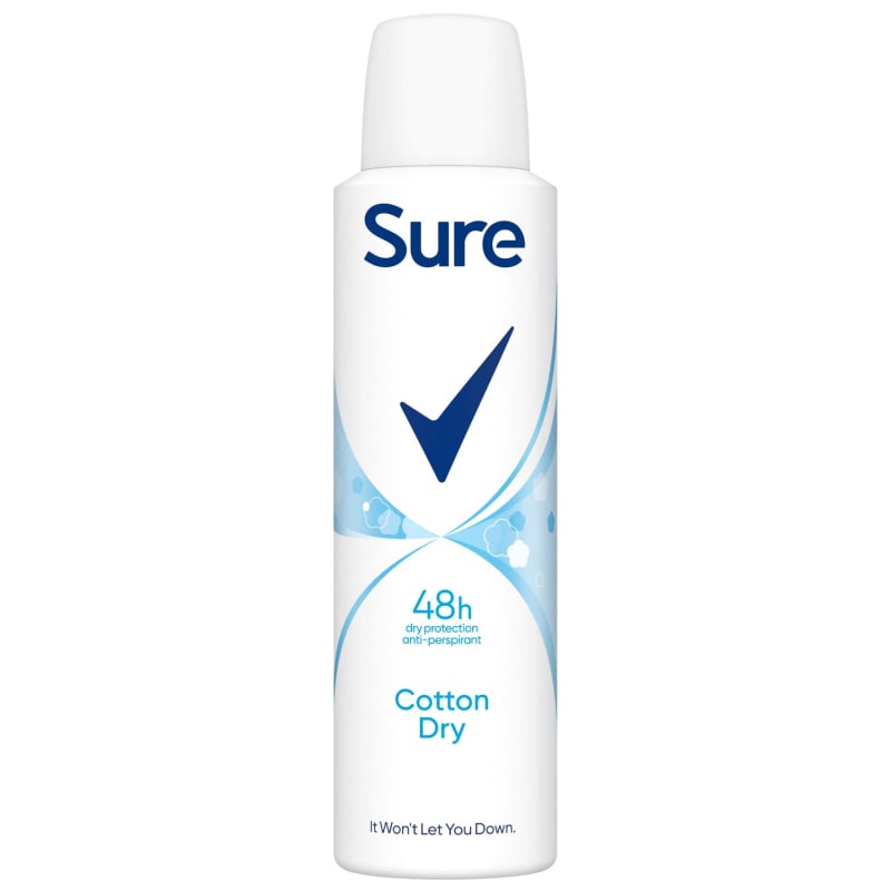 Sure Cotton Dry 48H Deodorant 150ml | Deodorant - B&M Stores