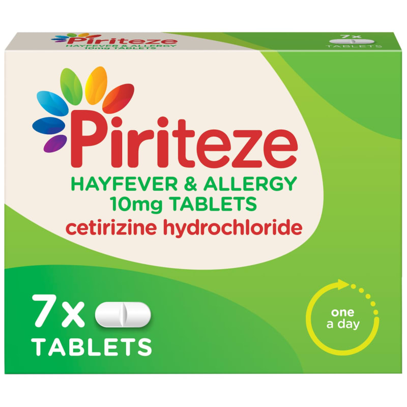 Piriteze Allergy Tablets 7pk | Health & Wellbeing - B&M