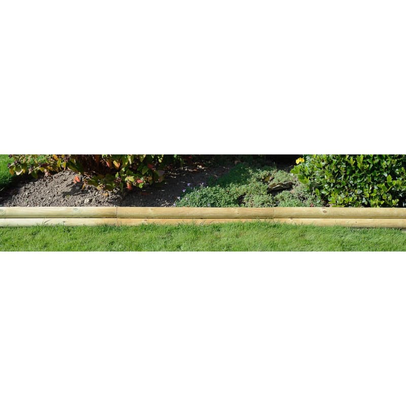 Horizontal Log Edge 1m x 14cm l Garden Centre - B&M