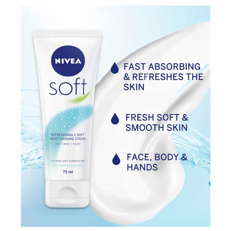 B&M Nivea Soft Hand & Body Cream 75ml - 278416 | B&M