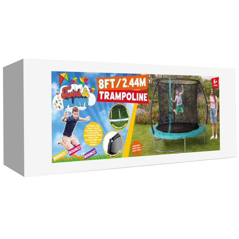 Trampoline & Safety Enclosure 8ft | Outdoor Toys | B&M