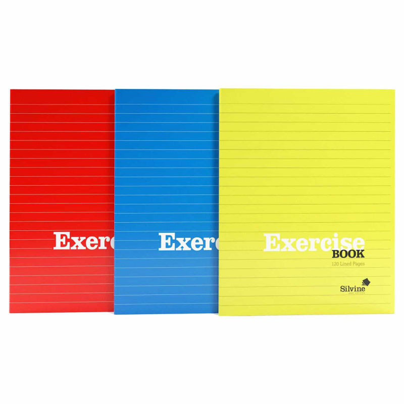 Silvine Exercise Book A4 - Blue | Stationery | Notebooks - B&M