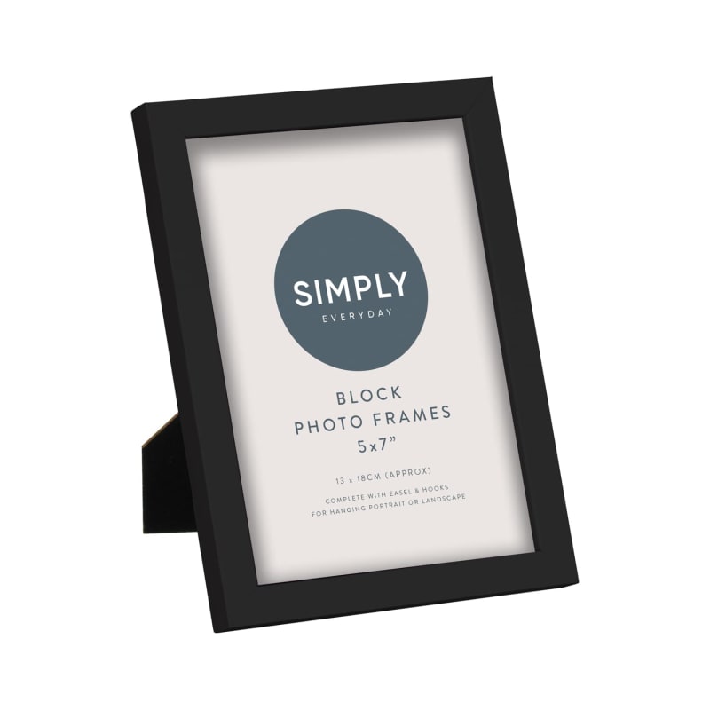 Simply Everyday 5 x 7" Block Frames 3pk - Black | B&M Stores