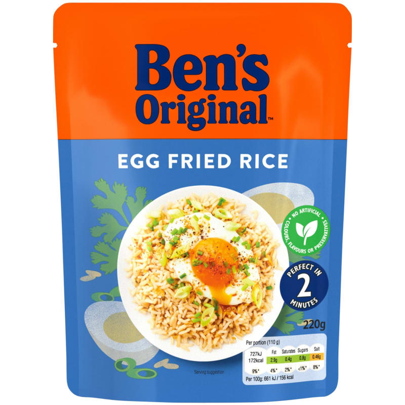 Ben's Original Egg Fried Rice | Microwaveable Rice - B&M Stores
