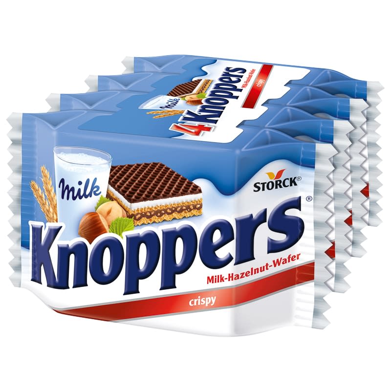 Knoppers Wafers 4 x 25g | Chocolate Multipack - B&M