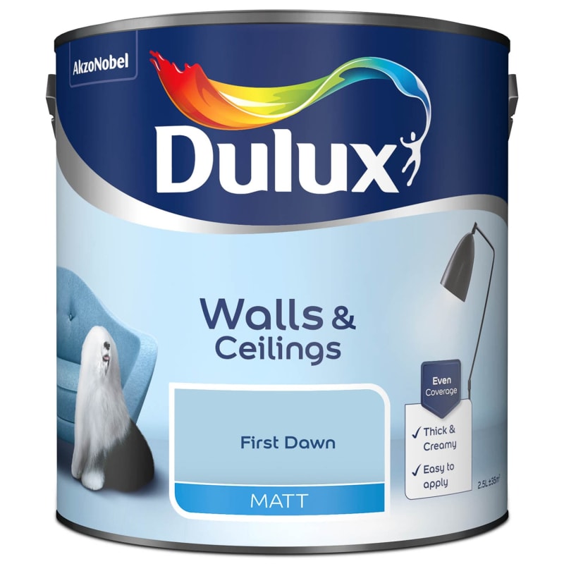 Dulux Matt Paint 2.5L - First Dawn | DIY | Paint - B&M