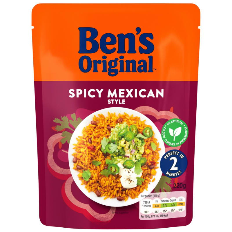 Ben's Original Mexican Style Rice 220g | Groceries