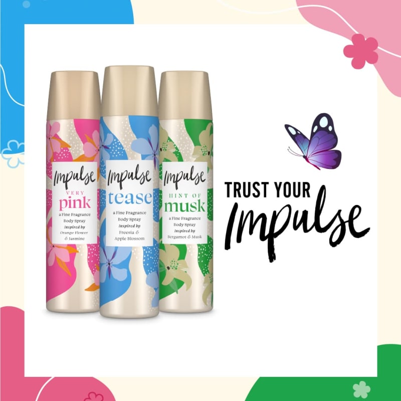 Impulse Very Pink Body Spray 75ml | Body Spray | B&M