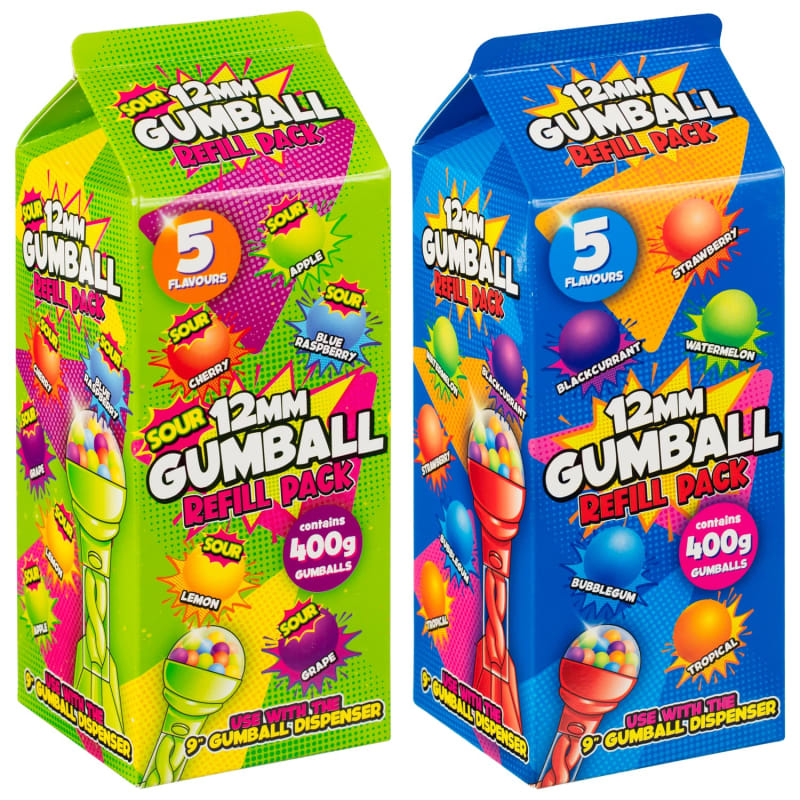 Gumball Refill Pack 12mm 400g | Sweet Multipacks | B&M Stores