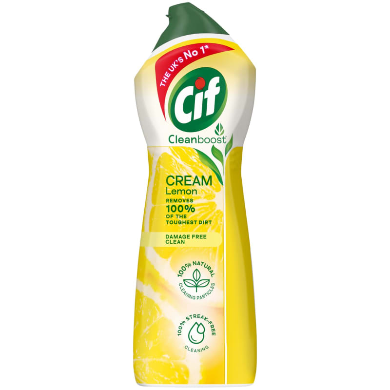 Cif Cream Cleaner 750ml - Lemon | Household Cleaners | B&M