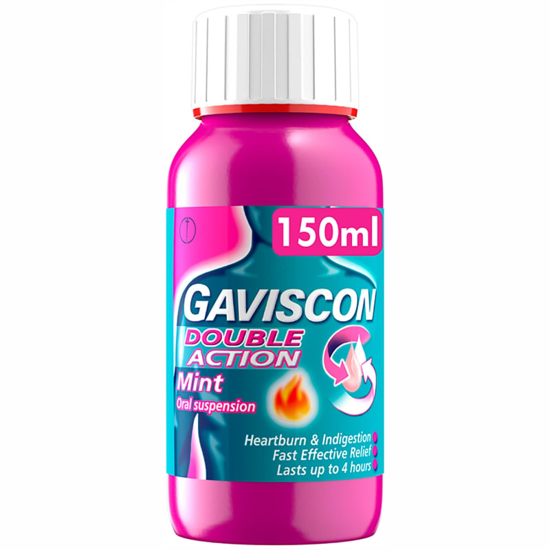 Gaviscon Double Action 150ml | Heartburn Relief - B&M