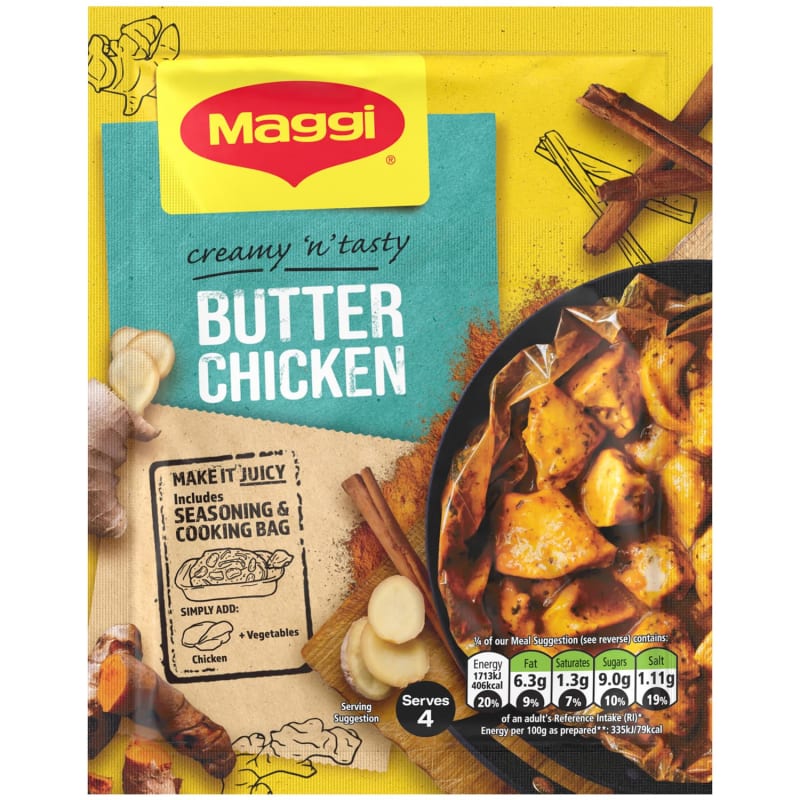 Maggi So Juicy Butter Chicken 41g | Seasoning Packets | B&M Stores