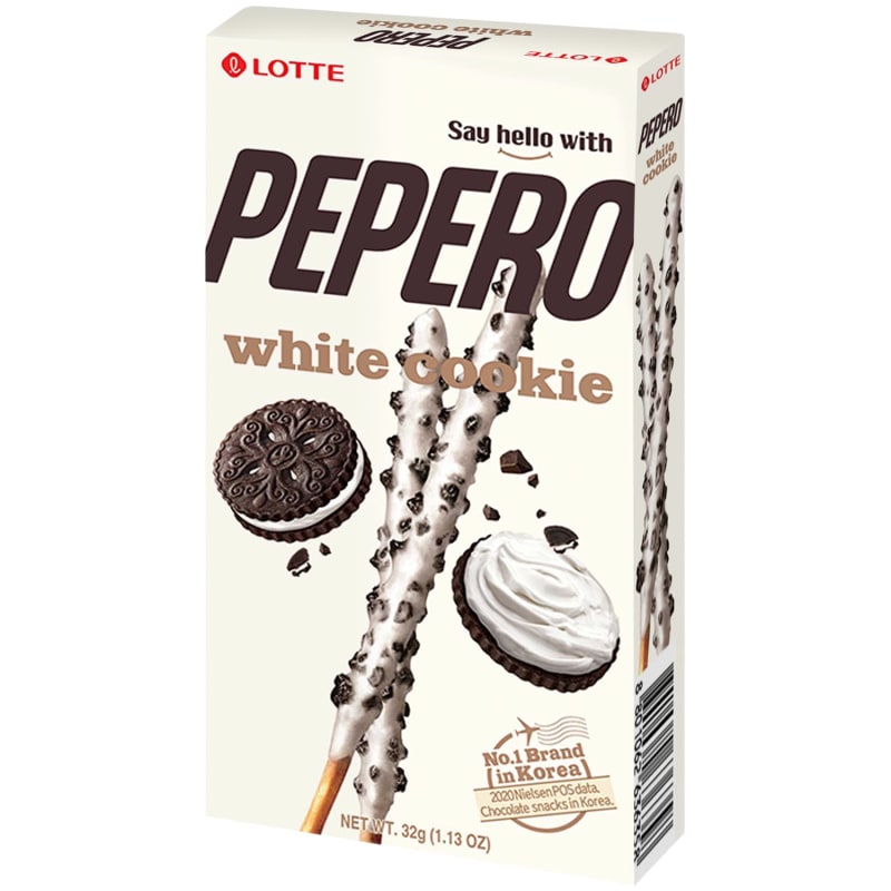 Lotte Pepero White Cookie 32g | Chocolate Boxes | B&M Stores